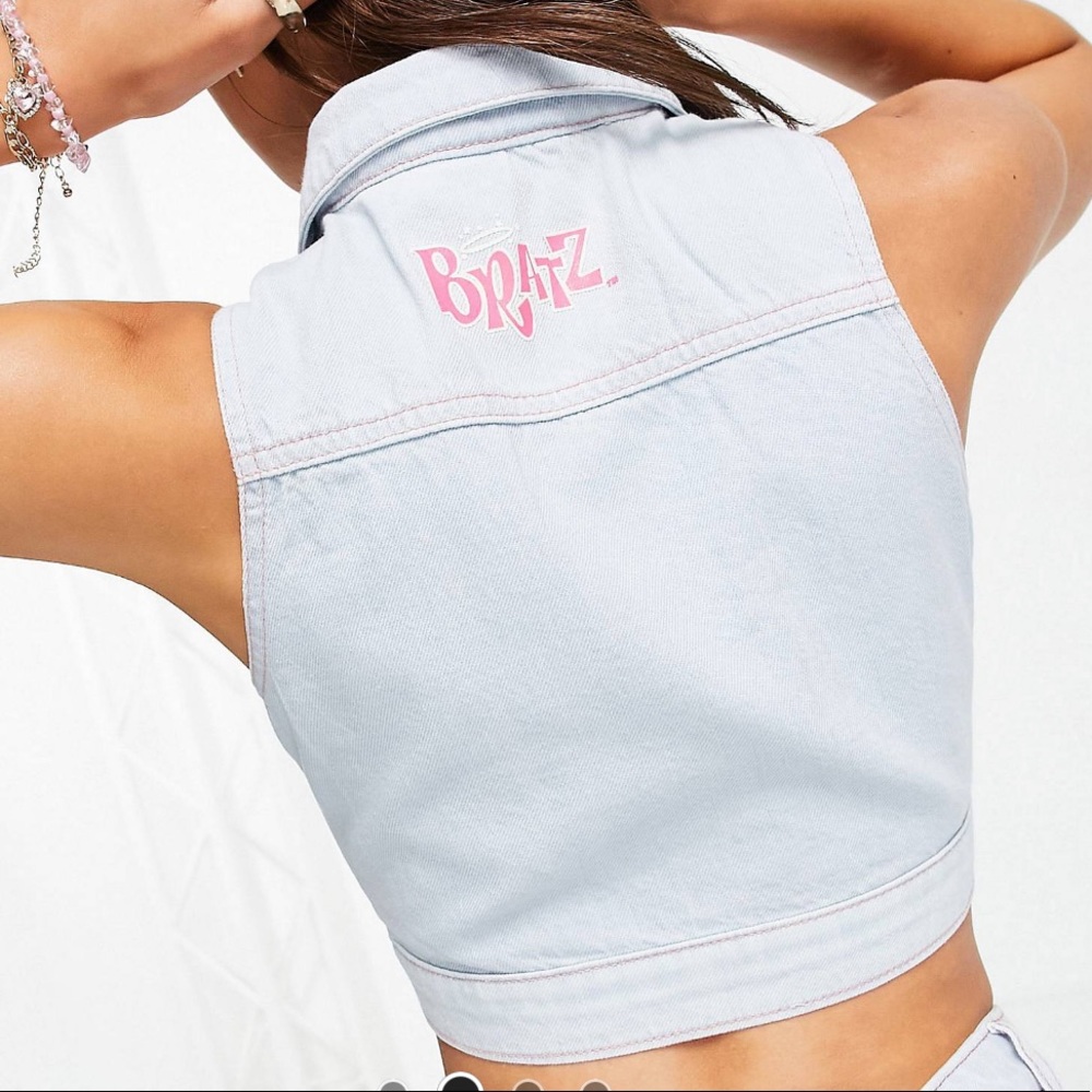 Bratz Doll Denim Vest And Skirt Set - Gem